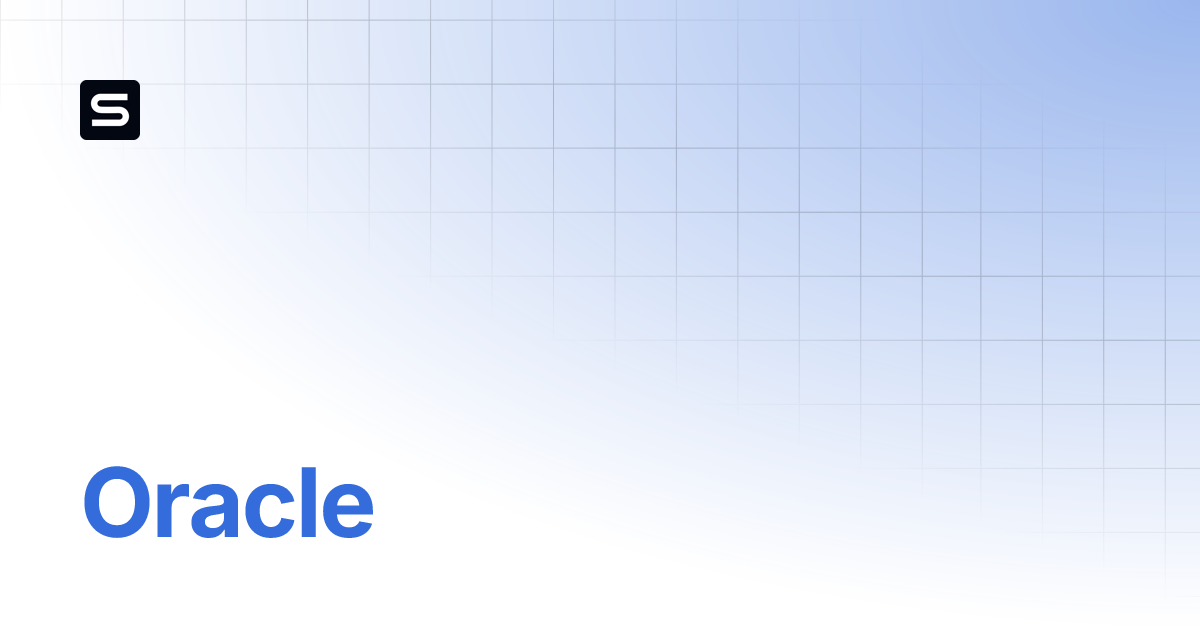 Oracle | Sprinto Docs