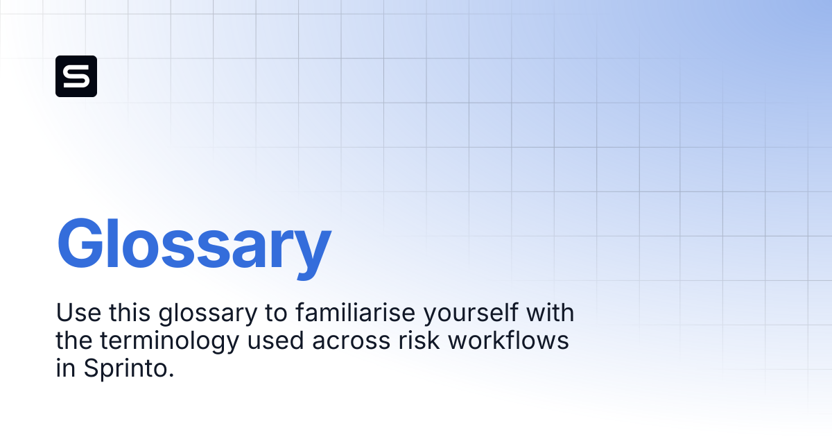 Glossary | Sprinto Docs