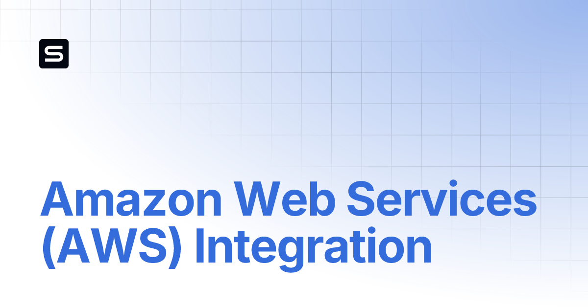 Amazon Web Services (AWS) Integration | Sprinto Docs