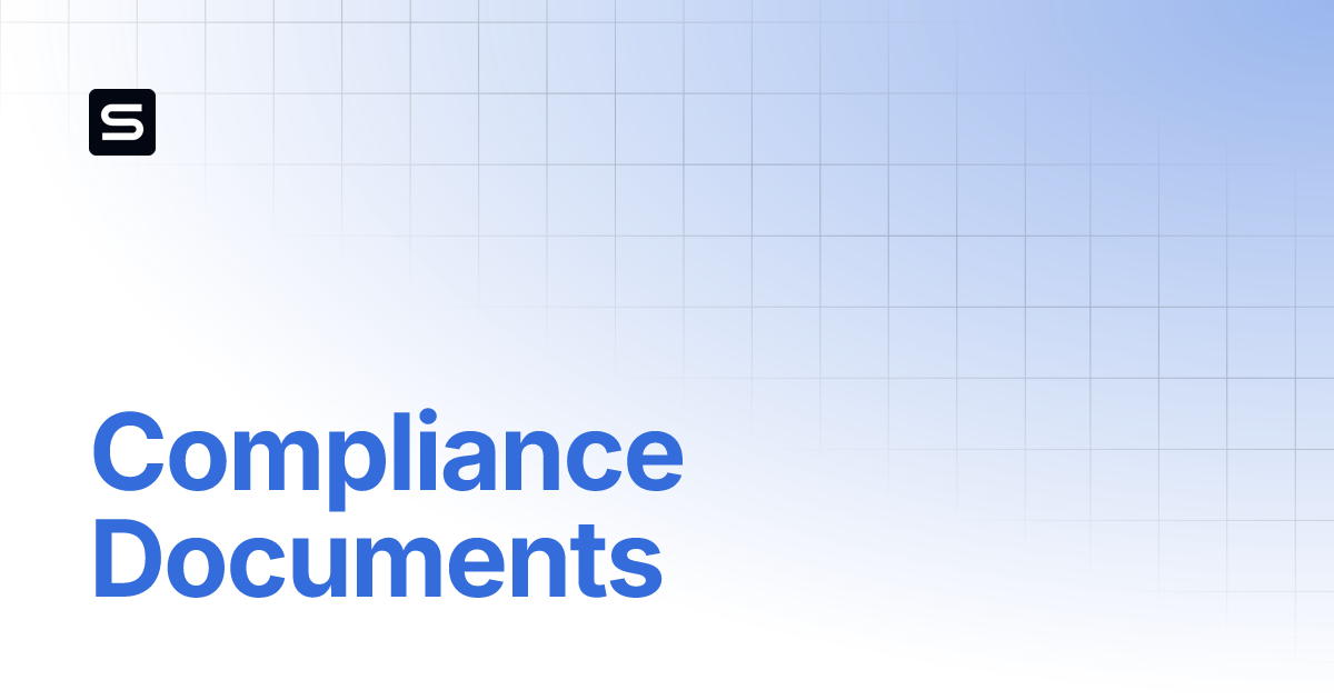 Compliance Documents | Sprinto Docs