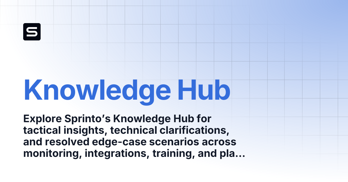 Knowledge Hub | Sprinto Docs