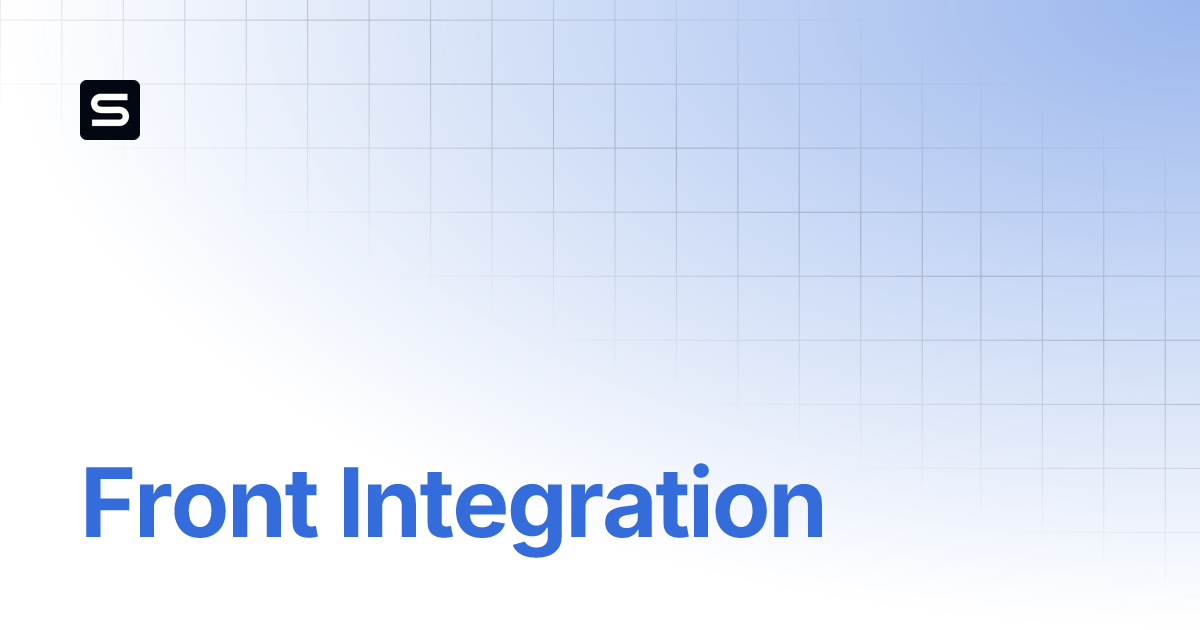 Front Integration | Sprinto Docs