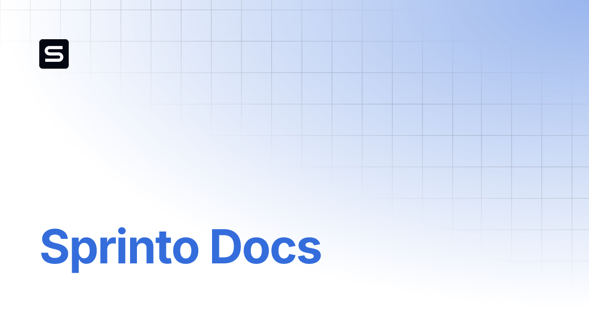 Sprinto Docs