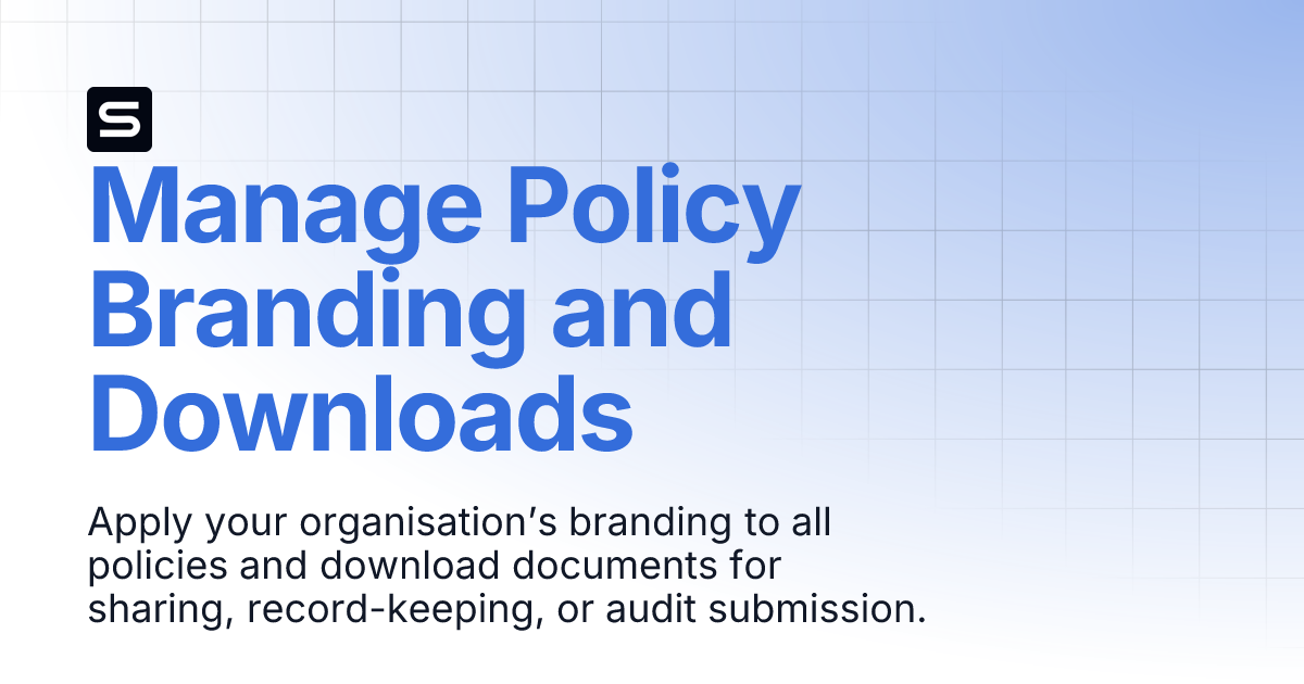 Manage Policy Branding and Downloads | Sprinto Docs